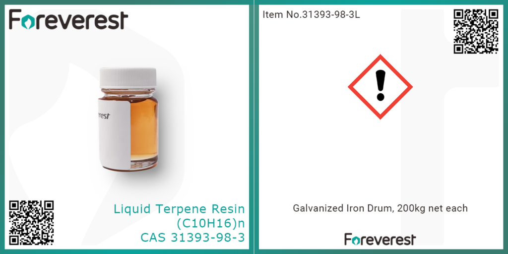 Liquid Terpene Resin - Foreverest Resources Ltd